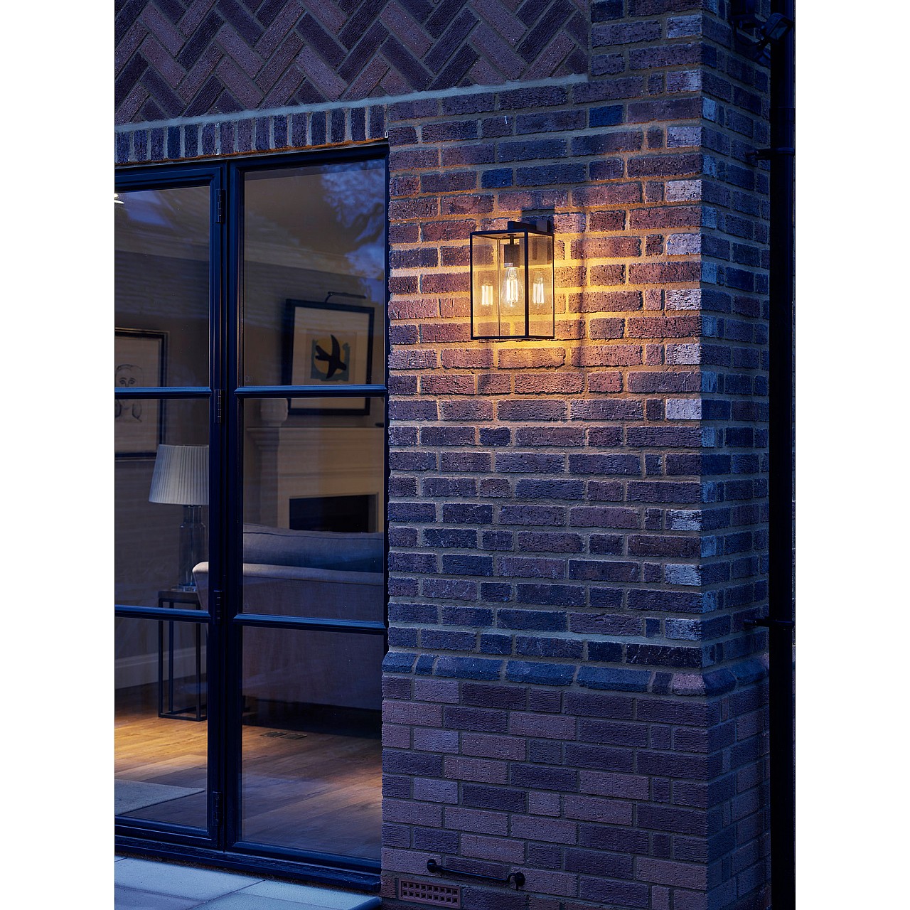 Modern Outdoor Wall Light : Box Lantern 350 Exterior Wall ...